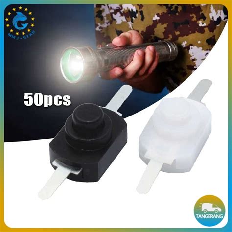 Jual 2 Kaki Self Locking Push On Off Switch Saklar Senter Kecil 50pcs Shopee Indonesia