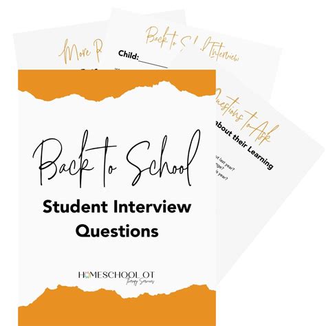 Back To School Interview Homeschoolot
