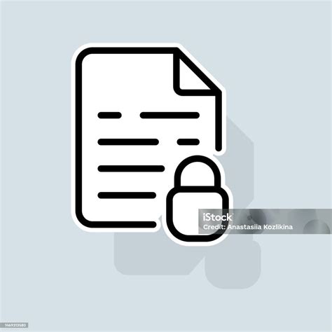 File With Lock Line Icon Password Protection Hacking Wifi Password