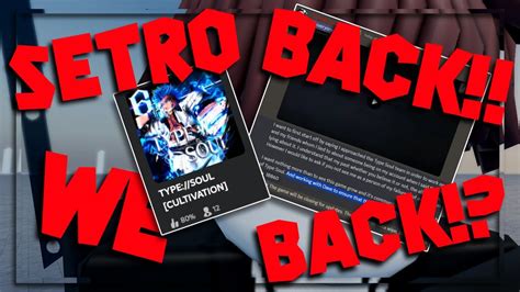 [type Soul] Setros Returned To Save Us Youtube