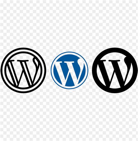 Monochrome Wordpress Icons Png Toppng