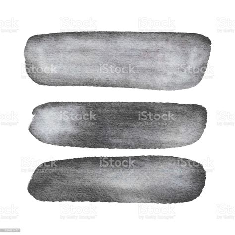 손으로 그리기 수채화 추상 회색 줄무늬 브러시 스트로크 포스터 인쇄 카드 패턴 디자인 배경에 사용 0명에 대한 스톡 벡터 아트