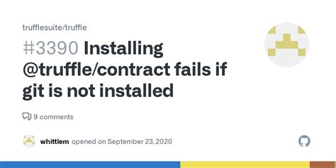 installing truffle contract fails if git is not installed · issue 3390 · trufflesuite truffle