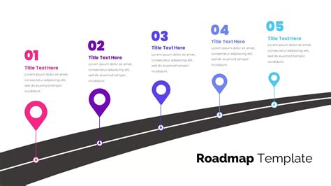 5 Stage Roadmap Template SlideBazaar