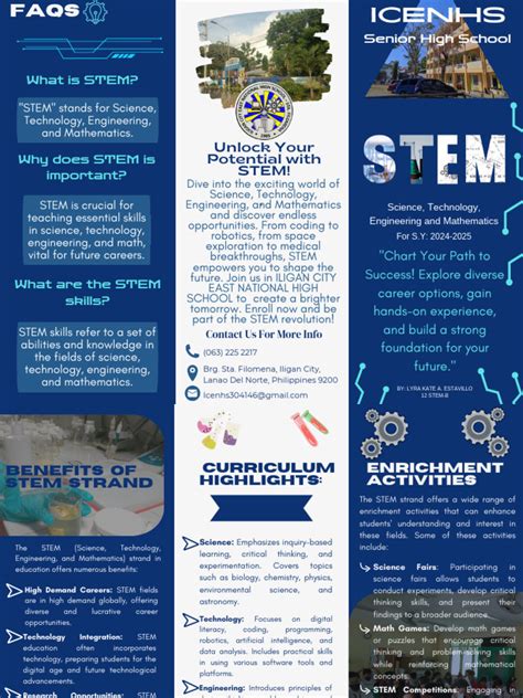 Brochure Stem Final Pdf Science Technology Engineering And