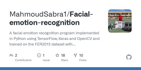 Github Mahmoudsabra Facial Emotion Recognition A Facial Emotion Recognition Program