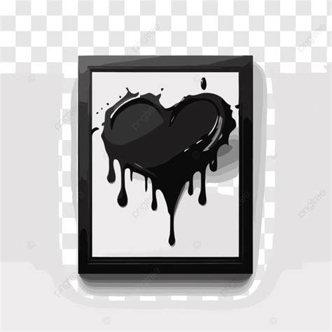검은 액체 드립 벡터 하트 아트 프린트 흰색 배경에 열정의 단순한 검은색 아이콘 그림자 없음 Png 일러스트 및 벡터 에 대한 무료 다운로드 Pngtree