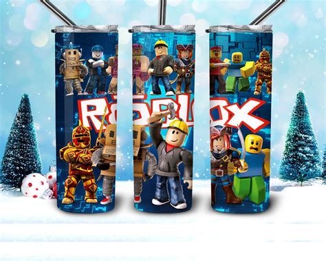 Roblox Tumbler Wrap Roblox Png Roblox Sublimation Unique Gaming Inspired Drinkware And Tumbler