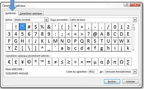 Caractères Spéciaux Excel Excel Québec