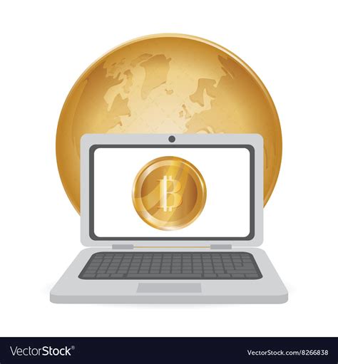 Bitcon Icon Design Royalty Free Vector Image Vectorstock