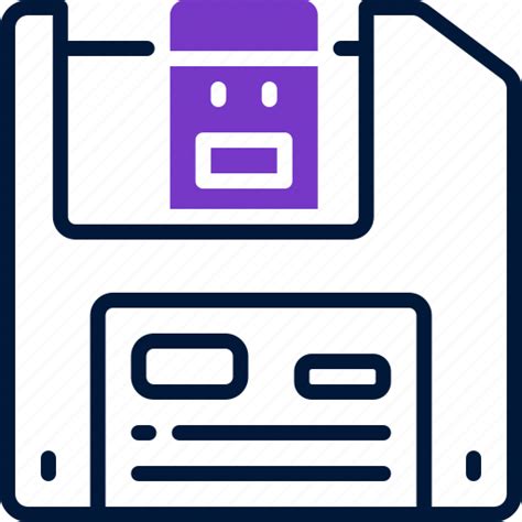 Diskette Floppy Disc Memory Storage Icon Download On Iconfinder