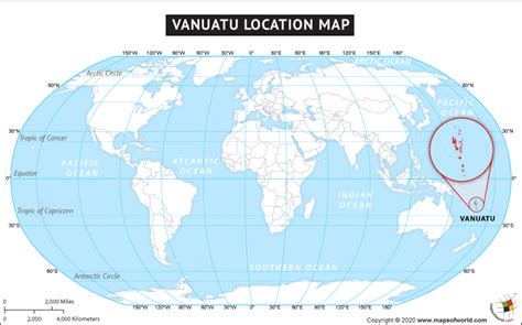 Where Is Vanuatu Located Location Map Of Vanuatu