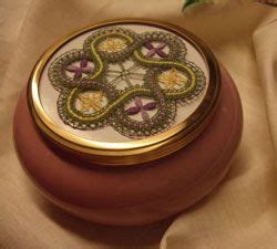 Intricate Design Round Box Free Pattern Available