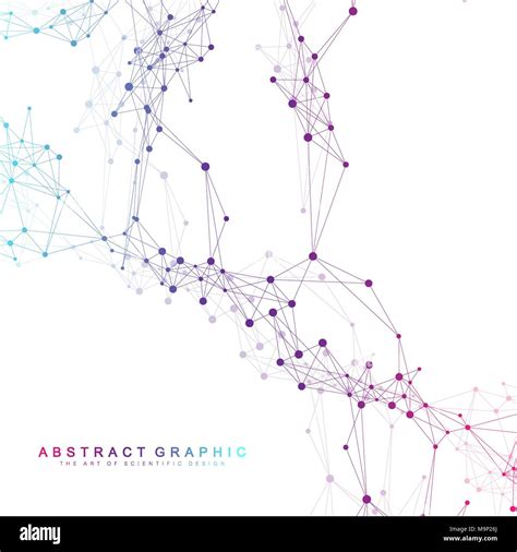 Geometric Abstract Vector With Connected Line And Dots Global Network Connection Background