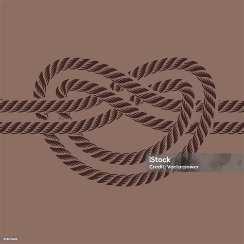 바다 보트 로프 매듭 벡터 일러스트 레이 션 고립 된 해양 해군 케이블 자연 태 클 기호 거친에 대한 스톡 벡터 아트 및 기타 이미지 거친 고립 색상 고정시킴