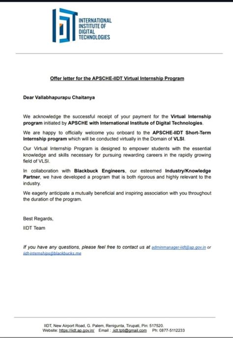 Chaitanya Vallabhapurapu On Linkedin Vlsi Electronicsengineering Iiidt Internship