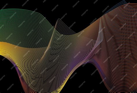 Premium Vector Abstract Pattern Of Intersecting Colored Lines For Background And Scenery