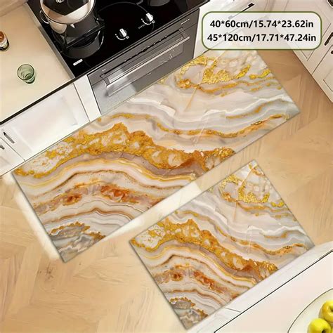 미끄럼 방지 실리콘 바닥이 있는 대리석 패턴 벨벳 지역 러그 가정 장식 크리스마스 거실 침실 주방 Temu Republic Of Korea