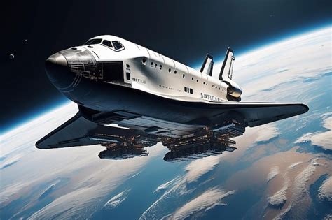 Premium Photo Image Of A Space Shuttle Futuristic Advanced Interstellar Cuttingedge Scifi