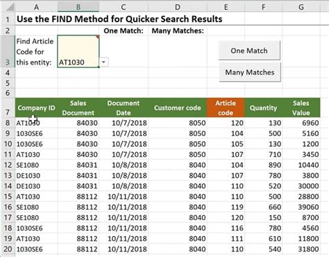Excel VBA FIND Function Xelplus Leila Gharani
