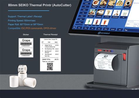 Factory Direct High Quality China Wholesale Oem Windows Pos System With Inbuilt Mm Receipt