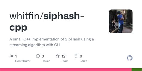GitHub Whitfin Siphash Cpp A Small C Implementation Of SipHash