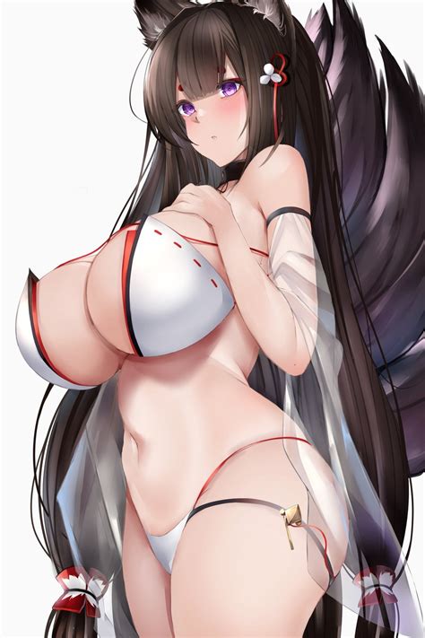 Amagi Wending Waters Serene Lotus Azur Lane Danbooru