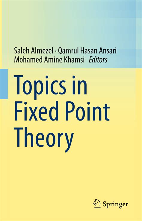 Pdf Topics In Fixed Point Theory