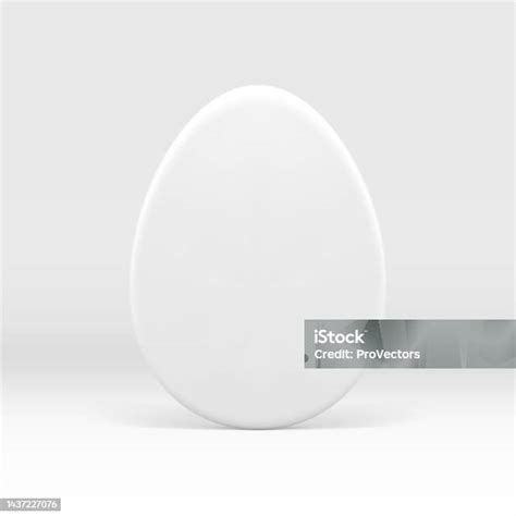 부활절 달걀 흰색 슬림 3d 장식 요소 타원형 모양 종교 휴일 축 벡터 0명에 대한 스톡 벡터 아트 및 기타 이미지 0명 3차원 형태 가냘픈 Istock