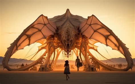 Premium Photo Best Art Installations At Burning Man Event