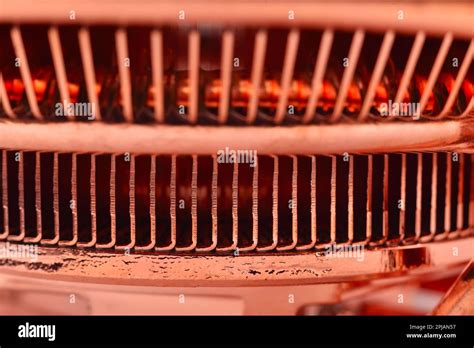 Macro Of Copper Cpu Cooler Extra Close Up Stock Photo Alamy
