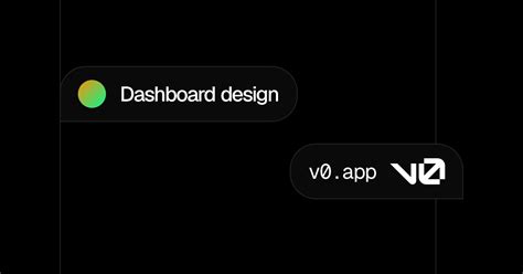 Dashboard Design V0 By Vercel
