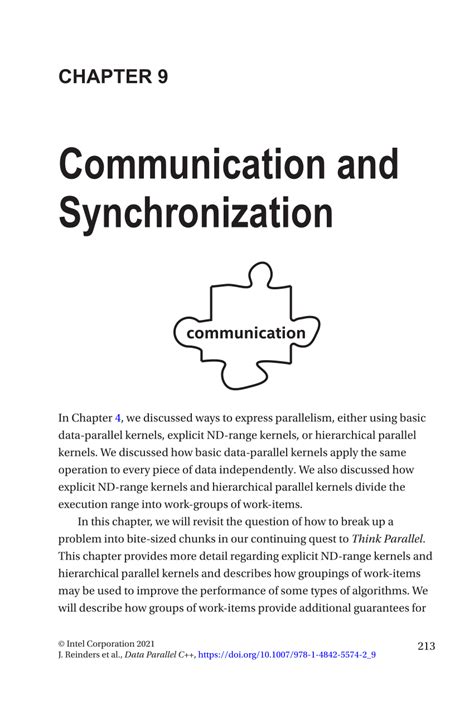 Pdf Communication And Synchronization
