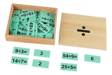 Montessori Mathematics Aids Mental Calculation Box Division Mercadolibre