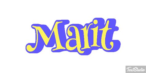 Marit Name Animated  Logo Designs