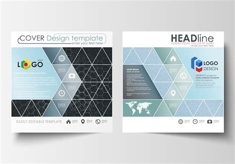 기하학적 연례 보고서 20202021 템플릿 무료 벡터