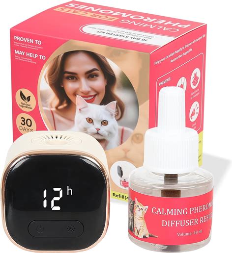 Amazon Com HEELE Cat Pheromone Calming Diffuser Anxiety Relief Cat Calming Diffuser Days