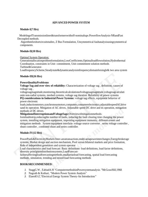 Syllabus Pdf Power Electronics Electrical Engineering Syllabus Pdf Power Electronics Electrical Engineering