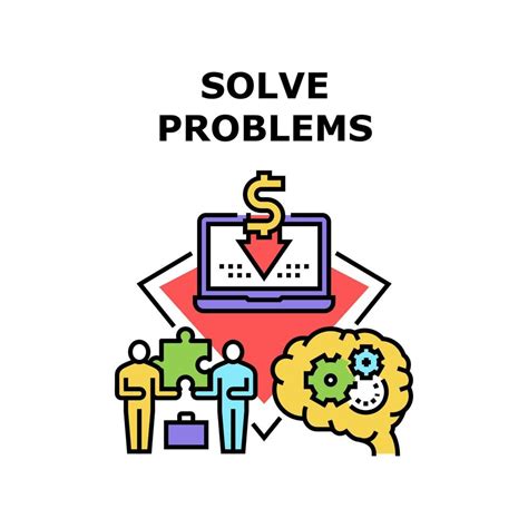 Solve Problems Vector Concept Color Illustration 9948368 Vector Art At