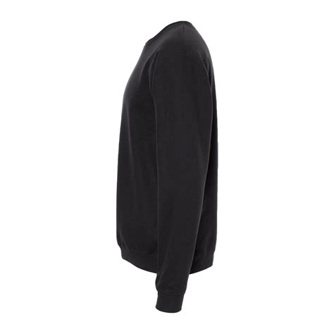 Sudadera Unisex Felpa Cuello Redondo 3340 Negro Brunek Máxima Suavidad