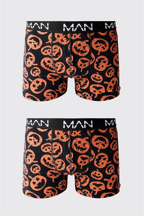 Underwear And Socks Halloween Pumpkin Boxers Boohooman Underwear And Socks Halloween Pumpkin Boxers Boohooman