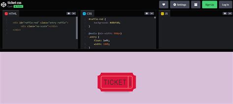 24 Css Tickets Examples Webtopic
