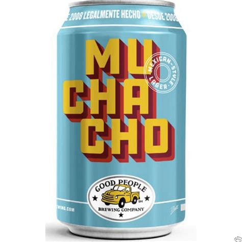 Good People Brewery Muchacho Mexican Style Lager Beer Cigars Pipes And
