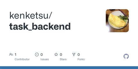 Github Kenketsutaskbackend
