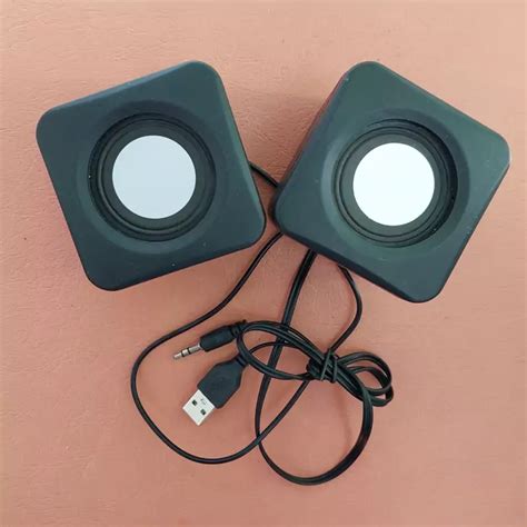 خرید و قیمت اسپیکر مینی دو قلو کابلی ولوم دار برای کامپیوتر از غرفه آهو فون