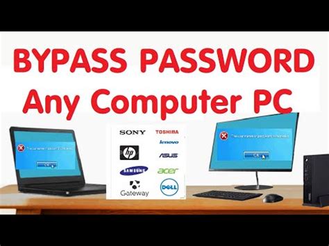 How REMOVE Password Any Computer Desktop Laptop PC Bypass Forgot PW Hack Skip Login Cant