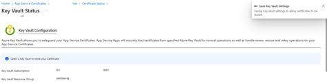 Attempting To Import An App Service Certificate Into Key Vault Fails With The Parameter