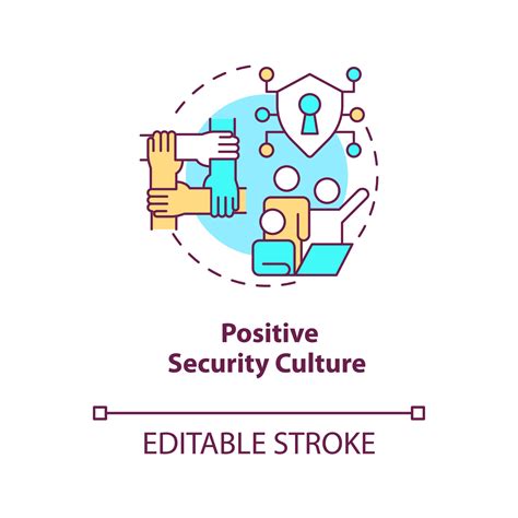Positive Security Culture Concept Icon Help Cyber Victims Prevent