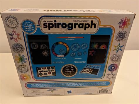 Spirograph Craft Activity Drawing Kit Scratch And Shimmer Brand