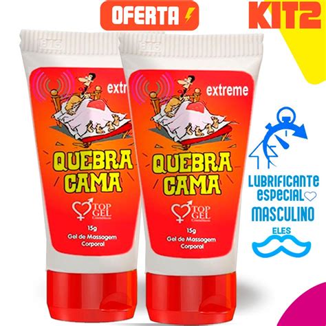 Kit Sex Shop 2 Quebra Cama Masculino Produtos Eróticos Gel Sexy